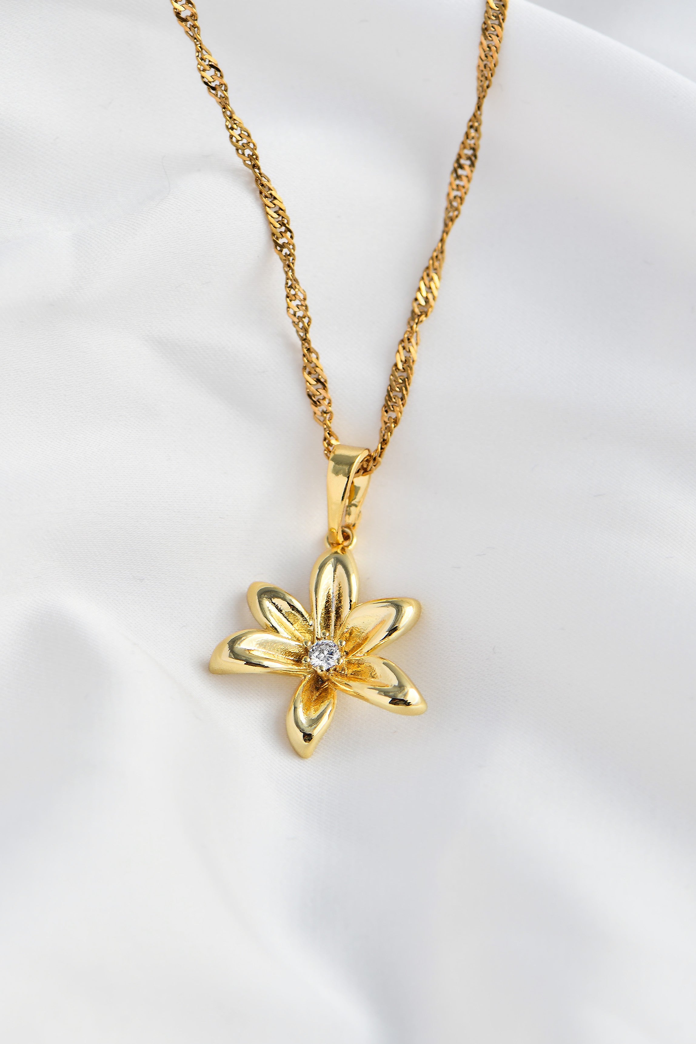 SAMPAGUITA FLOWER NECKLACE | 24k Gold Filled Symbol of Peace & Strength ...